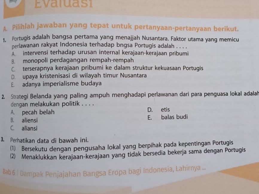 A. Pilihlah jawaban yang tepat untuk | StudyX