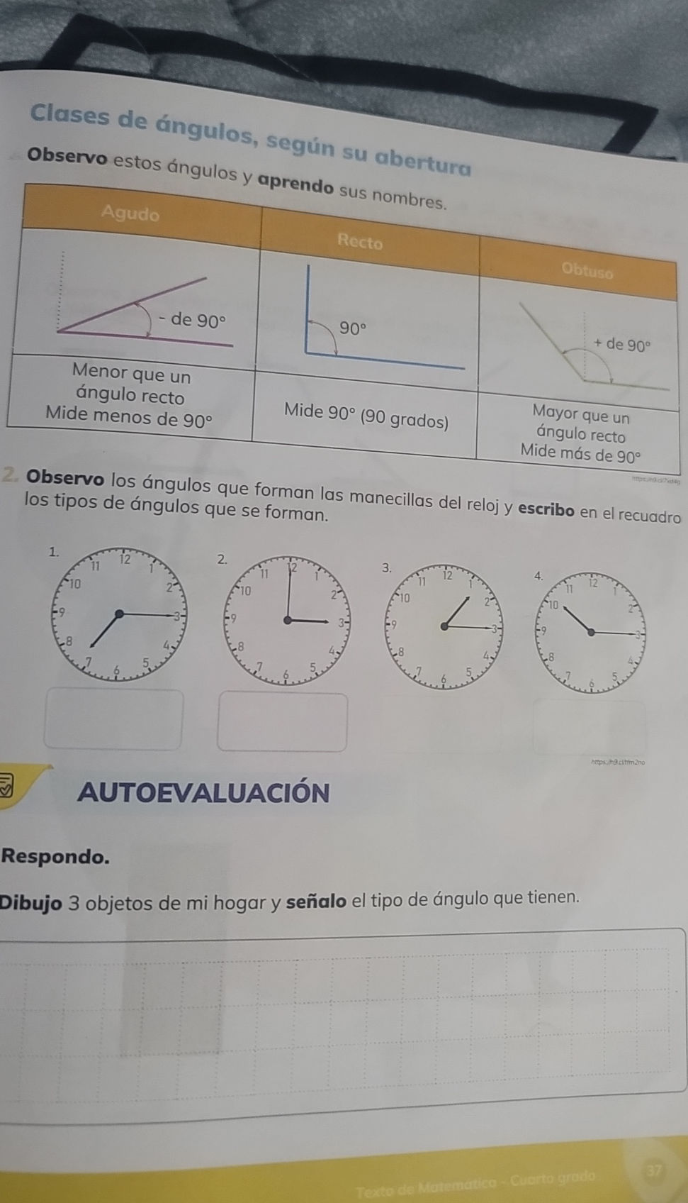 Clases de ángulos, según su abertura Observo | StudyX