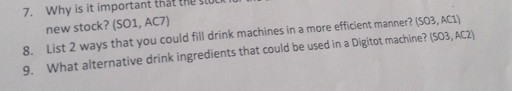 7. Why is it important that the new stock? | StudyX