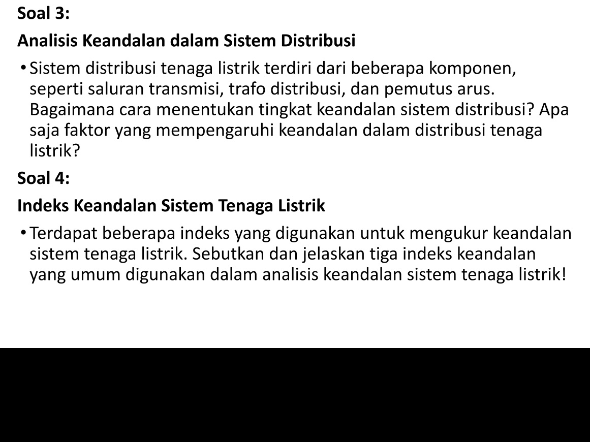 Soal 3: Analisis Keandalan dalam Sistem | StudyX