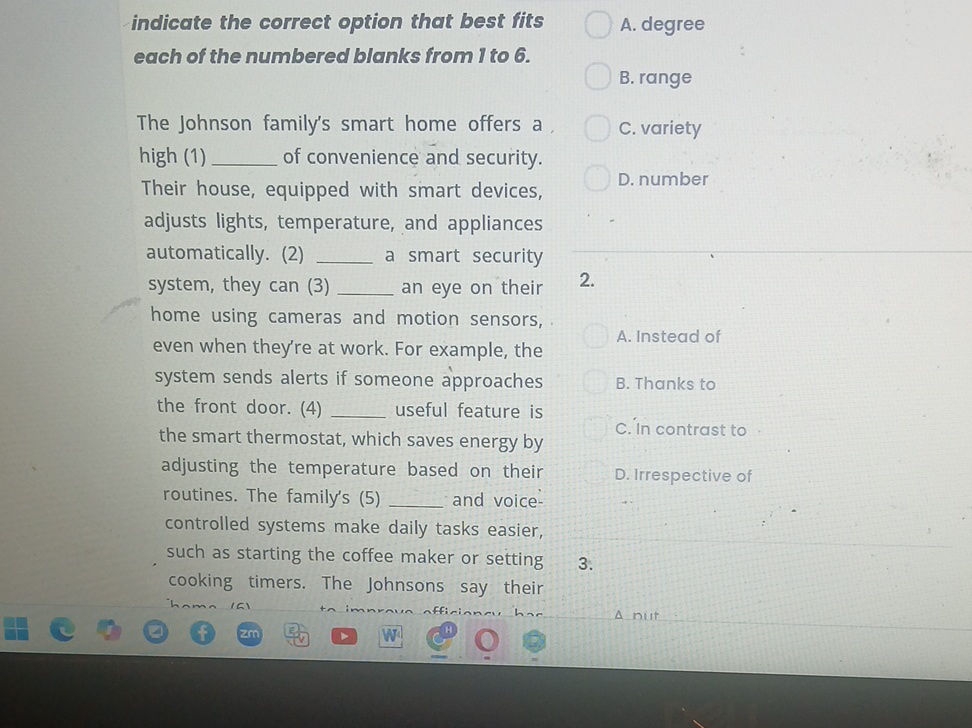indicate the correct option that best fits | StudyX