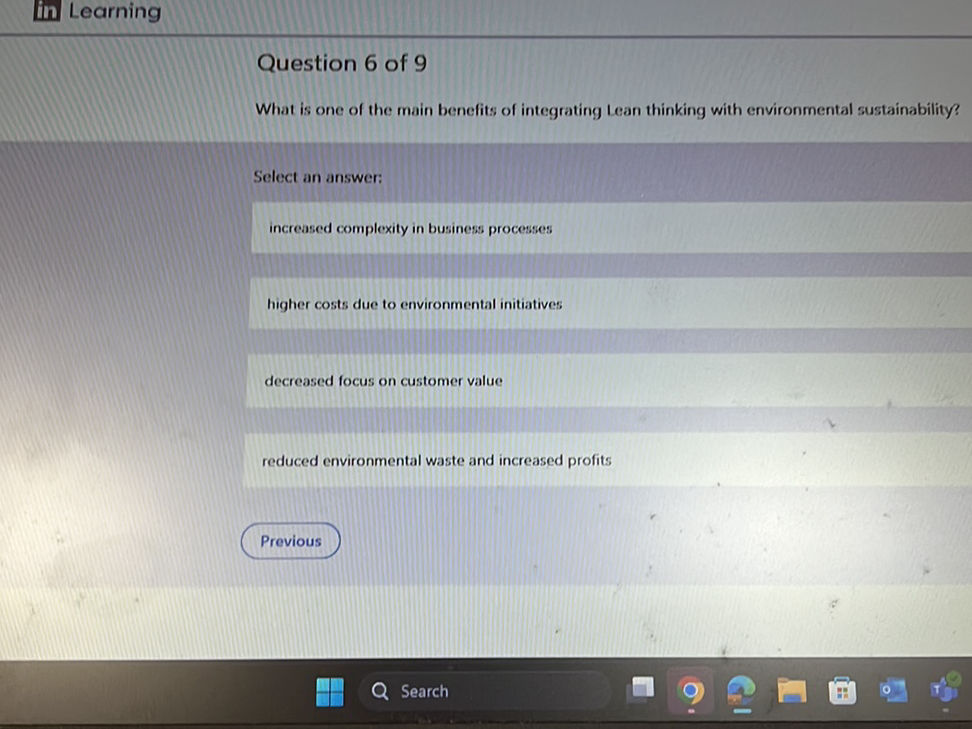 Question 6 of 9 What is one of the main | StudyX