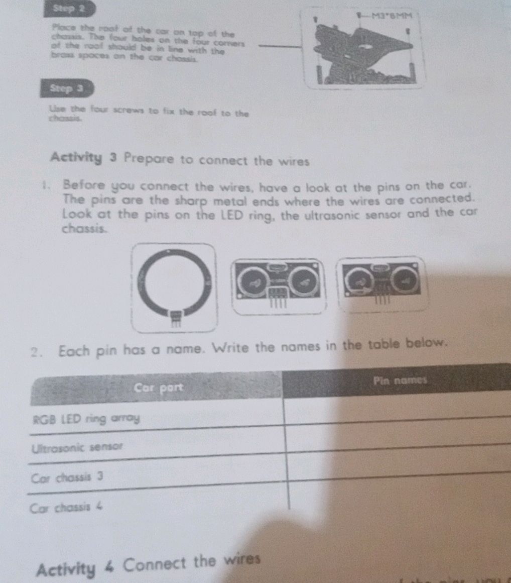 2. Each pin has a name. Write the names in | StudyX