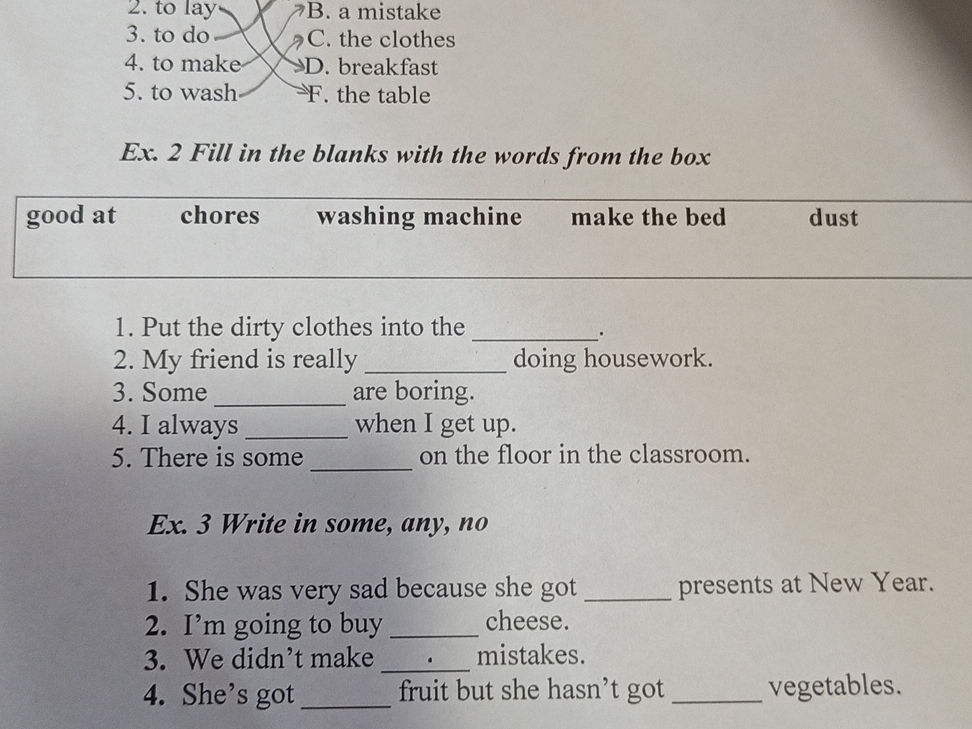 Ex. 2 Fill in the blanks with the words from | StudyX