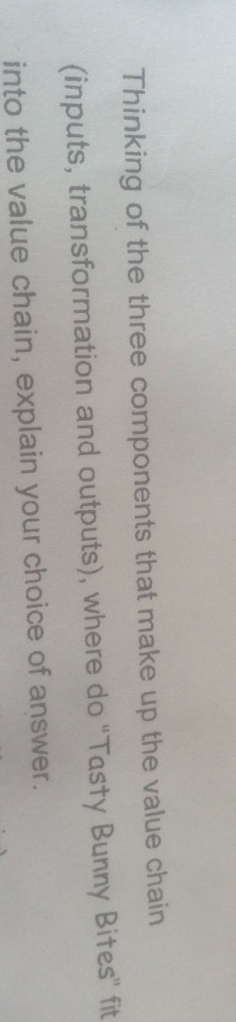 Thinking of the three components that make | StudyX