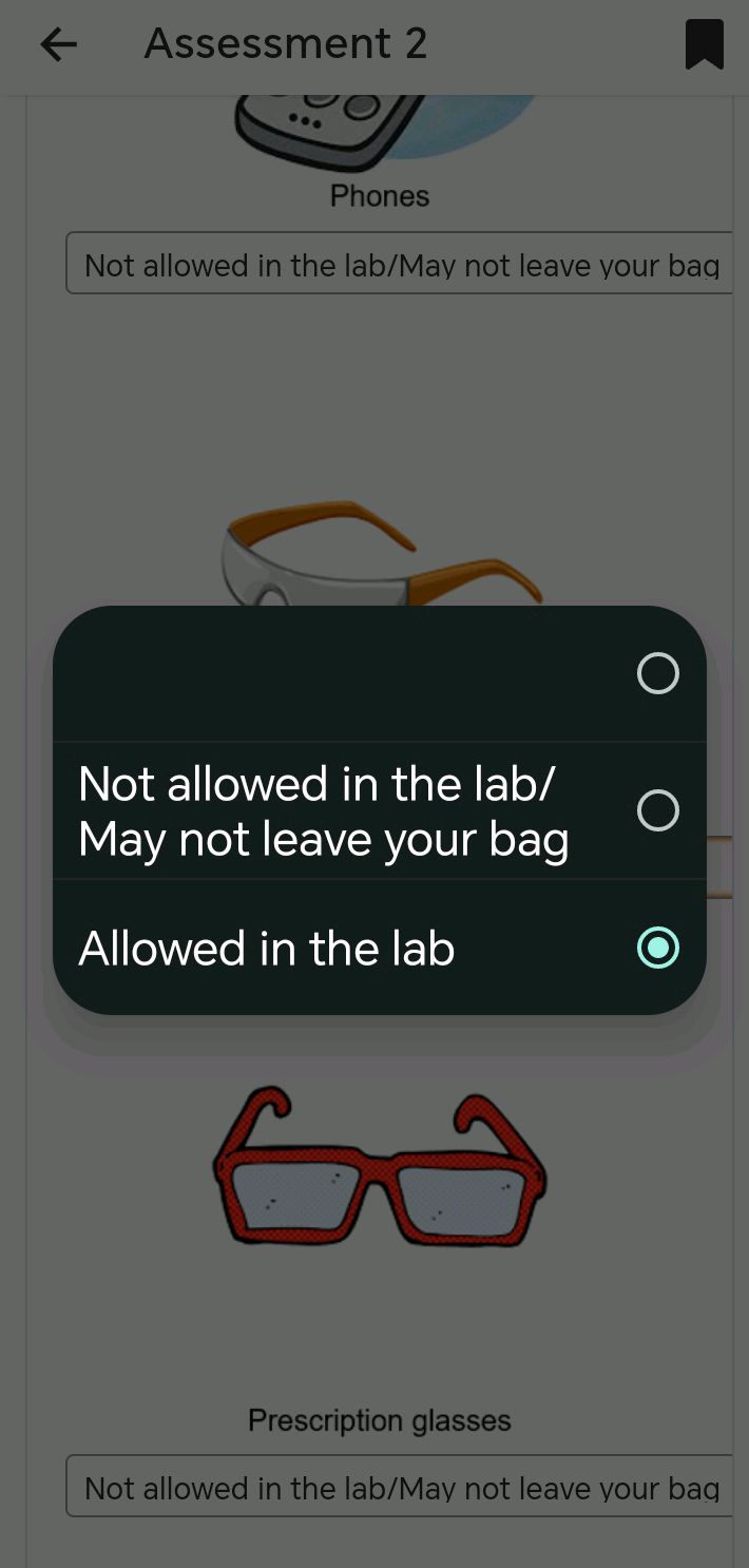 Not allowed in the lab/ May not leave your | StudyX