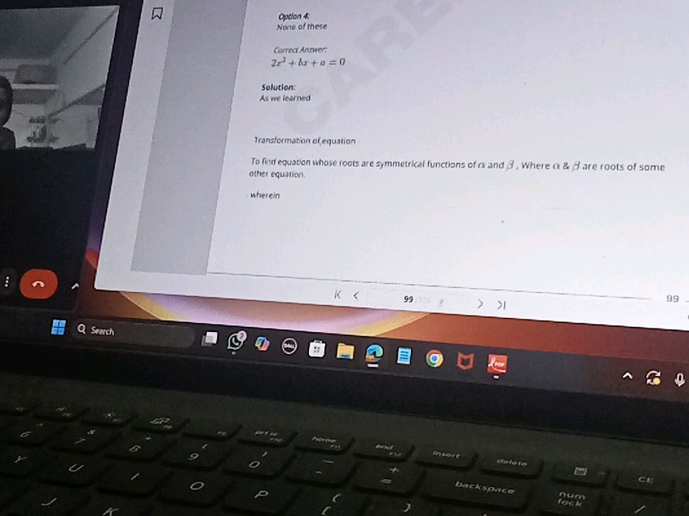 Option 4 None of these Correct Answer $2x^2 | StudyX