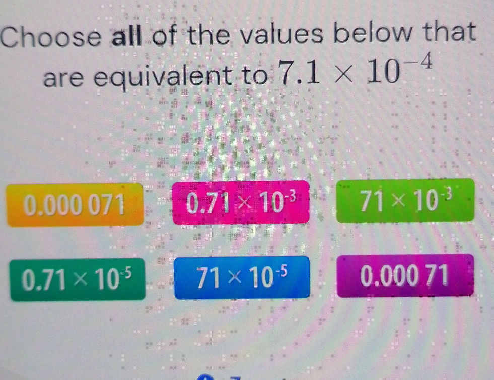Choose all of the values below that are | StudyX