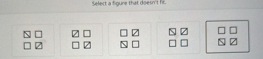 Select a figure that doesn't fit. Option 1: | StudyX