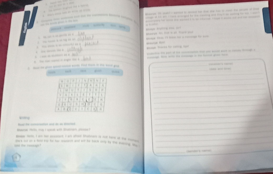 Read the conversation and do as directed. | StudyX