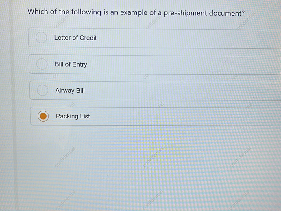 Which of the following is an example of a | StudyX