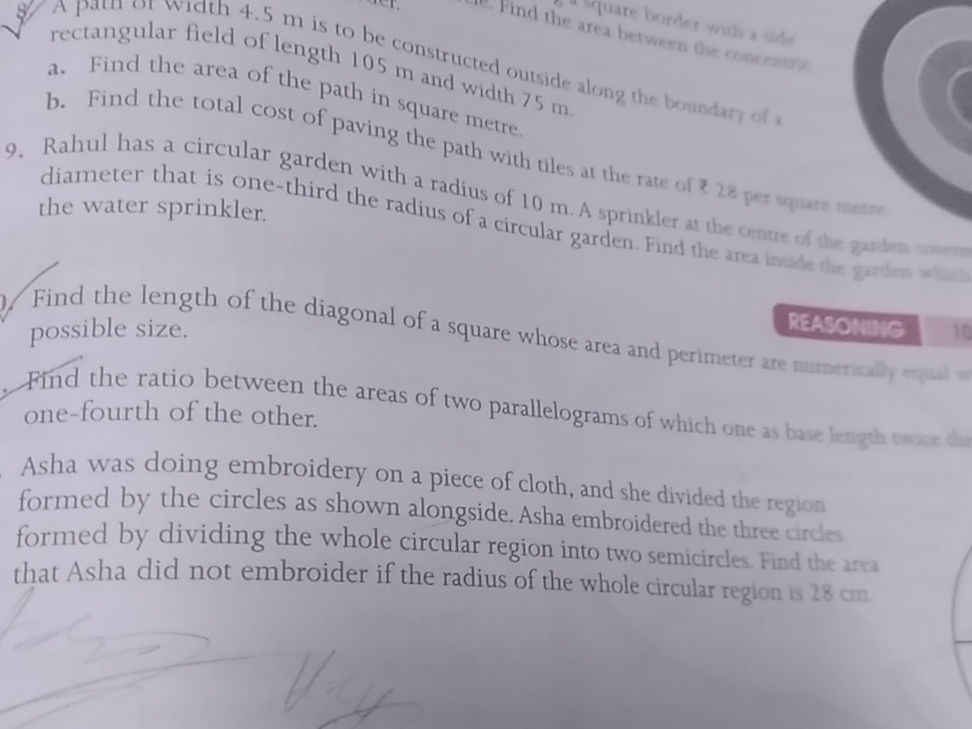 Find the length of the diagonal of a square | StudyX