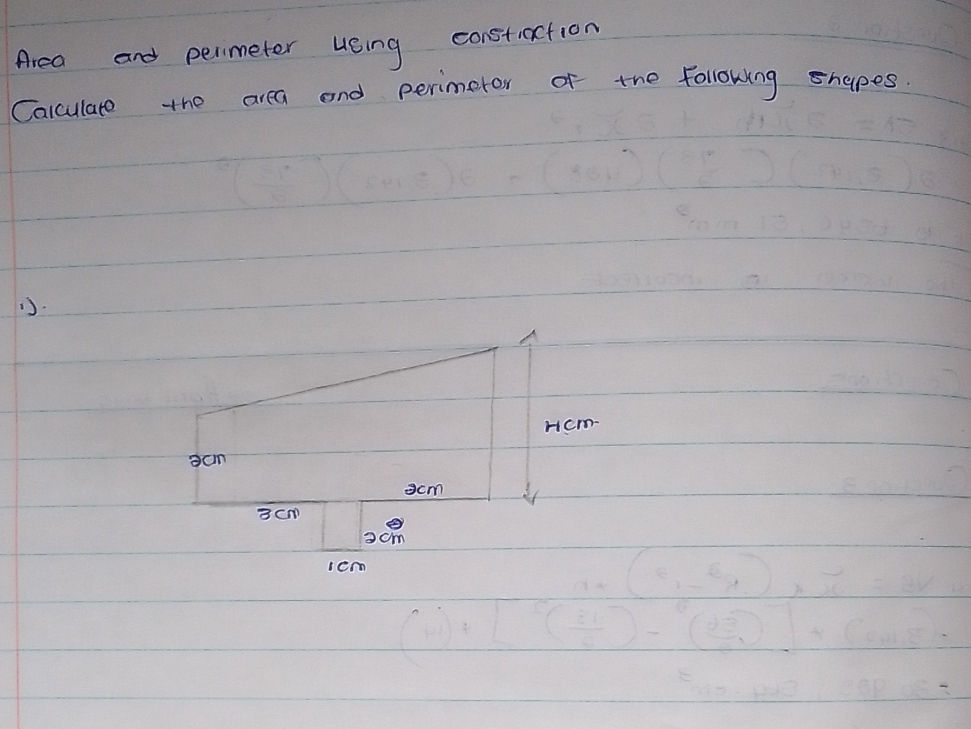 Calculate the area and perimeter of the | StudyX