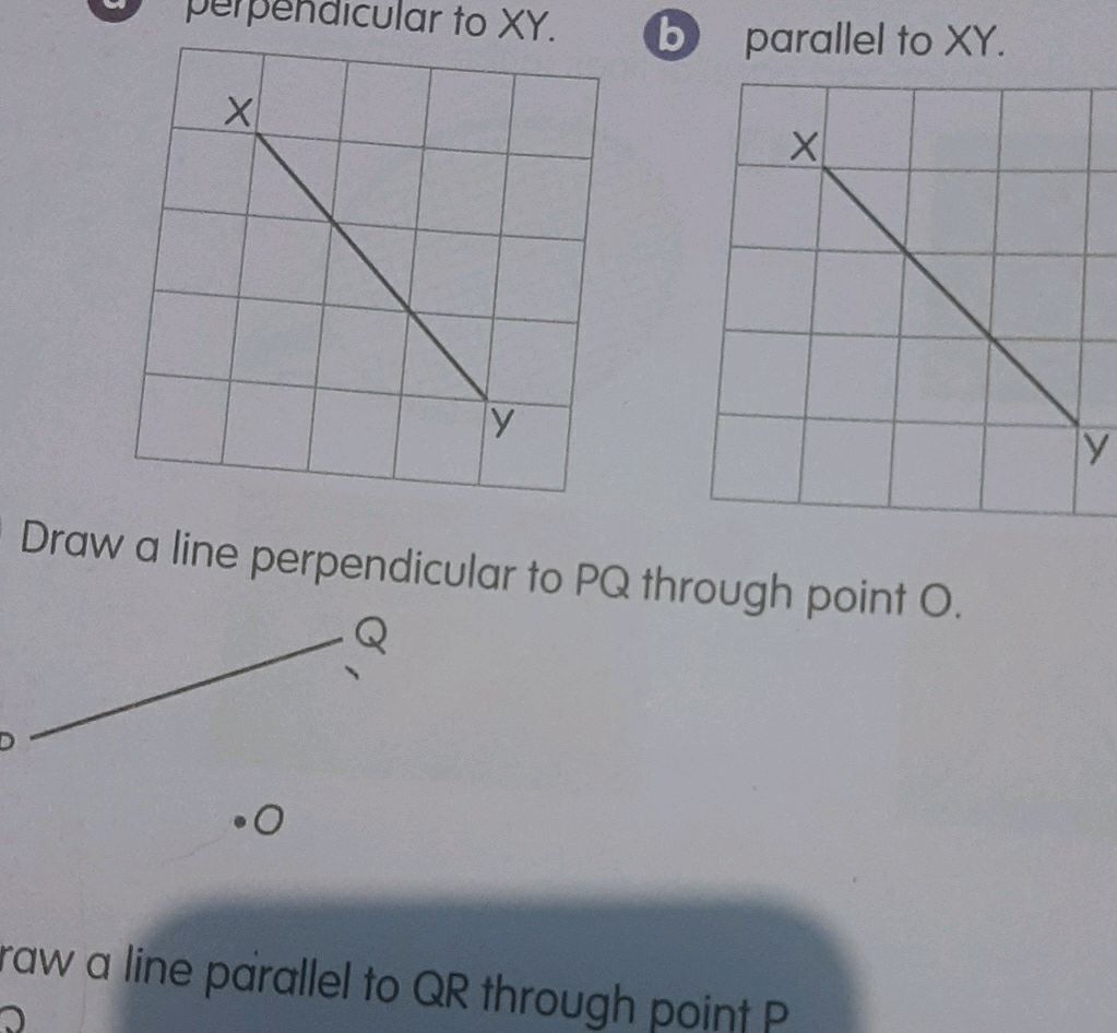 Draw a line perpendicular to PQ through | StudyX