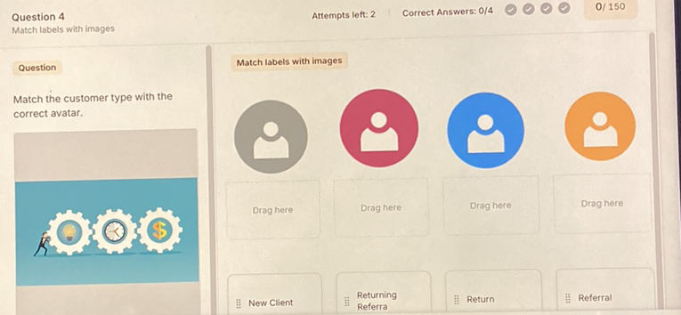 Match the customer type with the correct
