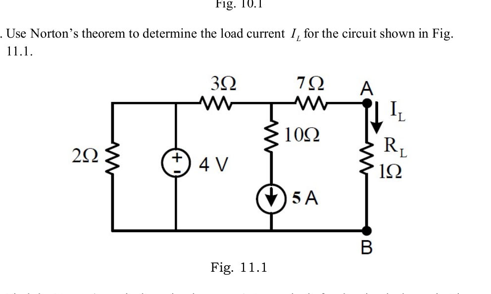 Use Norton's theorem to determine the load | StudyX