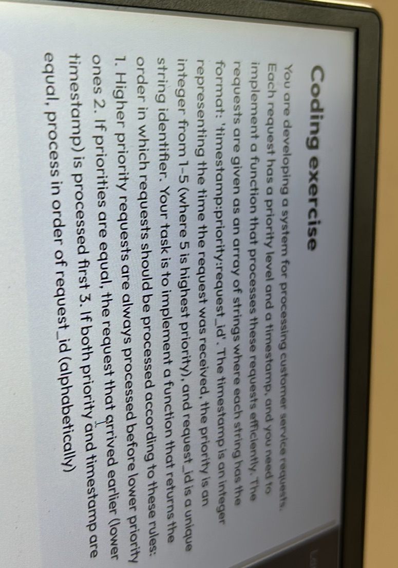 Coding exercise You are developing a system | StudyX