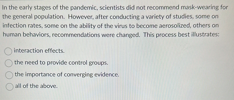 In the early stages of the pandemic, | StudyX