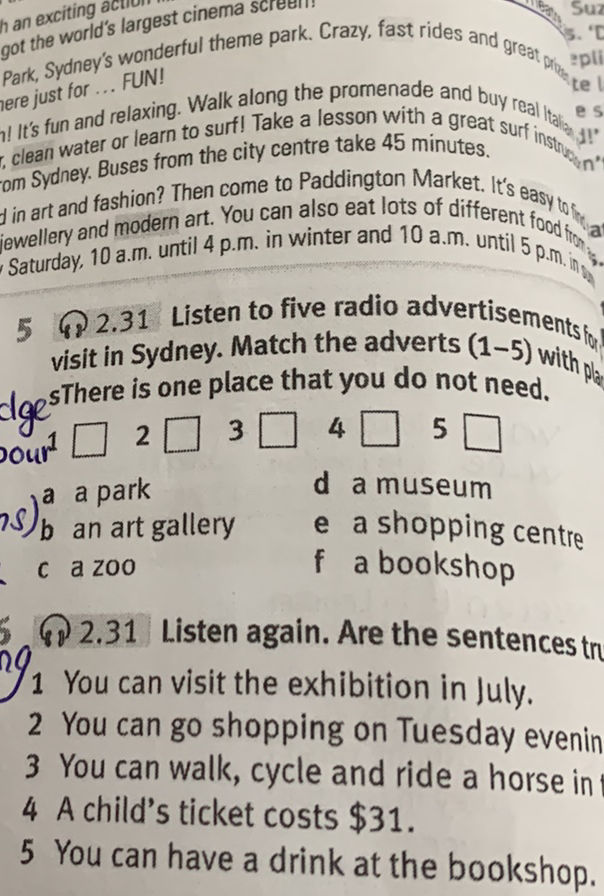 Listen to five radio advertisements for a | StudyX