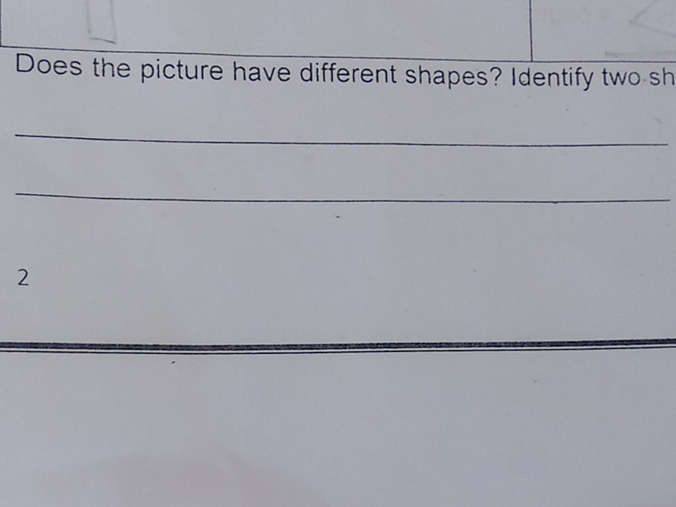 Does the picture have different shapes? | StudyX