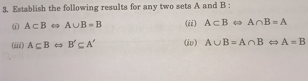 3. Establish the following results for any | StudyX