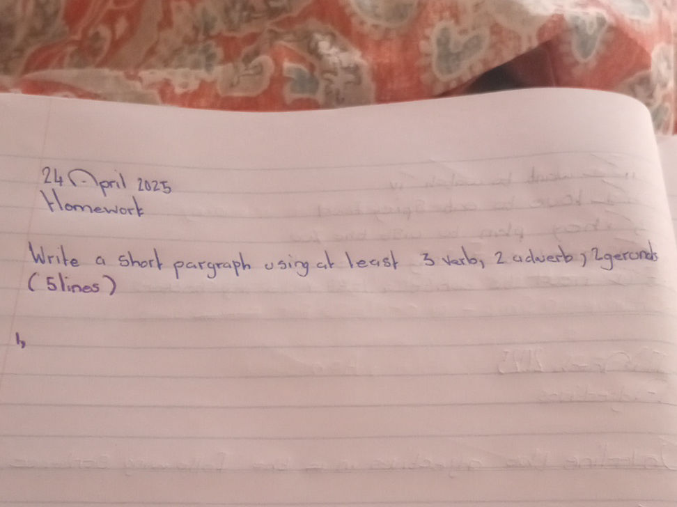 Write a short pargraph using at least 3 | StudyX