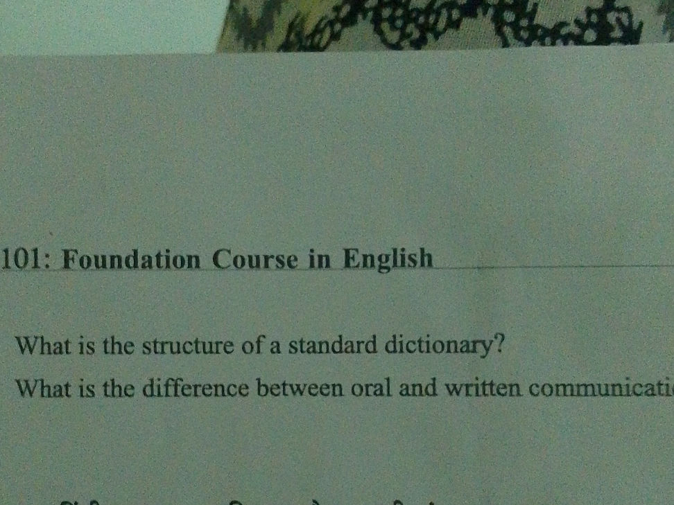 What is the structure of a standard | StudyX