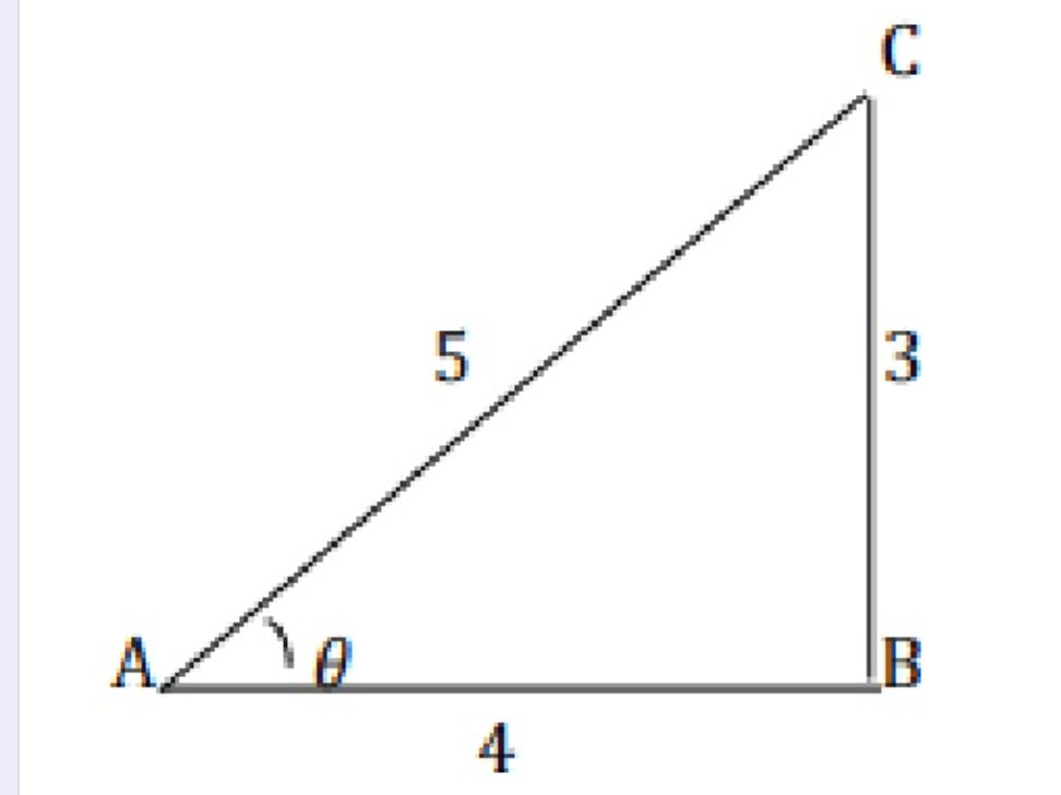 The image shows a right triangle ABC, with | StudyX