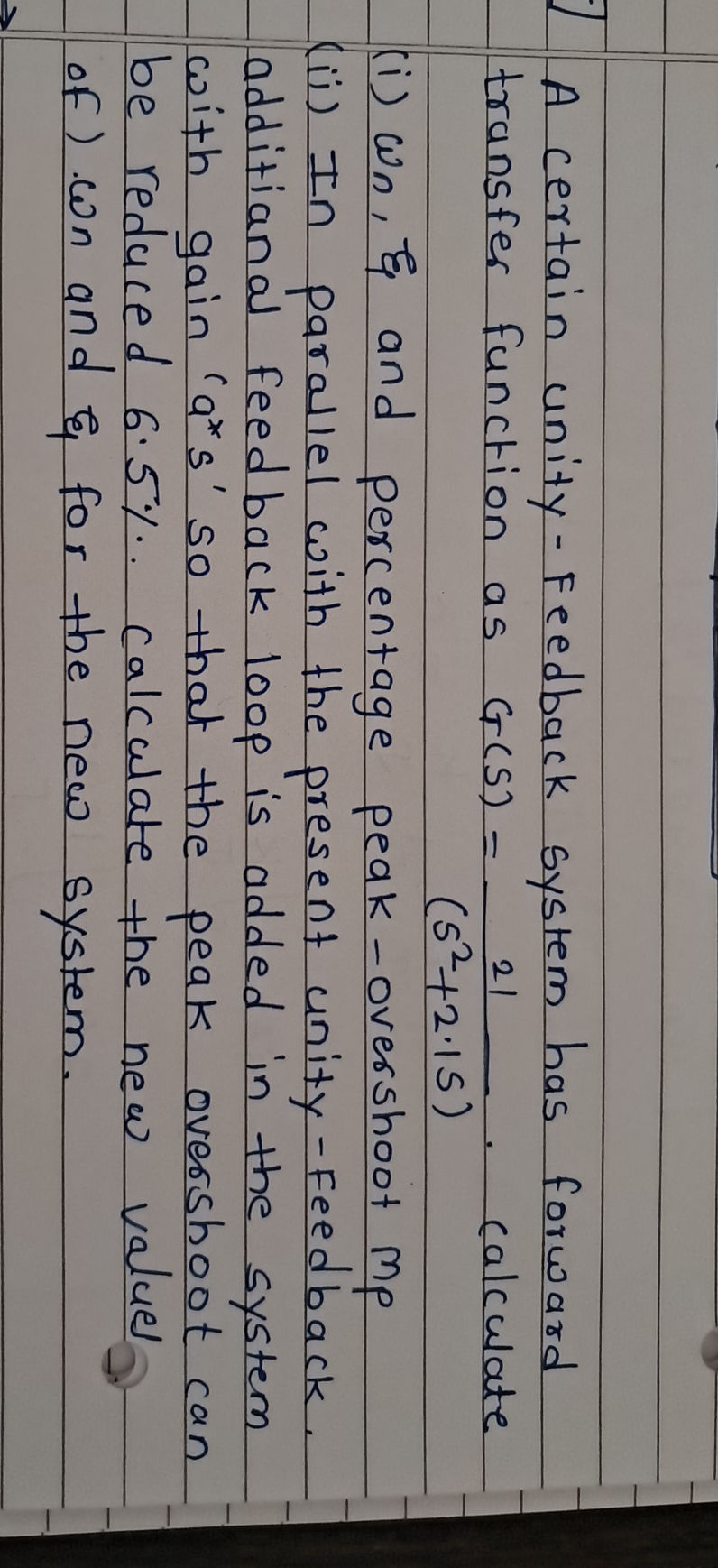 A certain unity-Feedback system has forward | StudyX