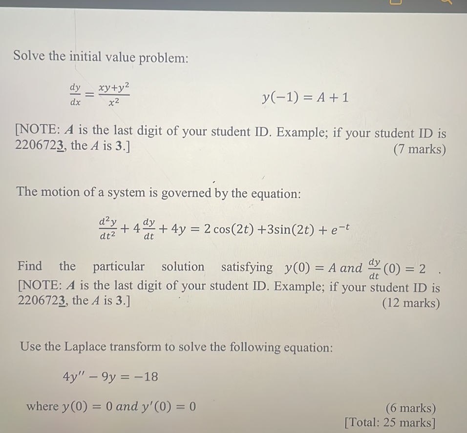Solve the initial value problem: $ {dy}{dx} | StudyX