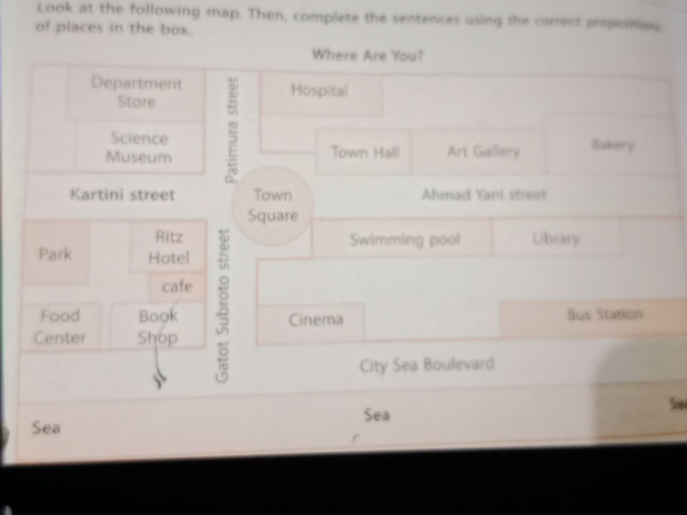 Look at the following map. Then, complete | StudyX