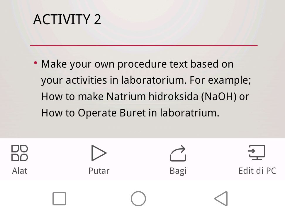 Make your own procedure text based on your | StudyX