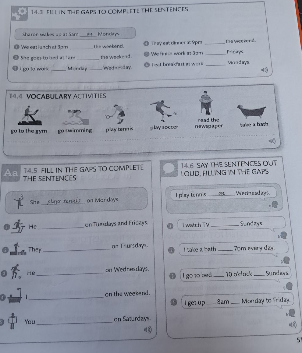 14.3 FILL IN THE GAPS TO COMPLETE THE | StudyX