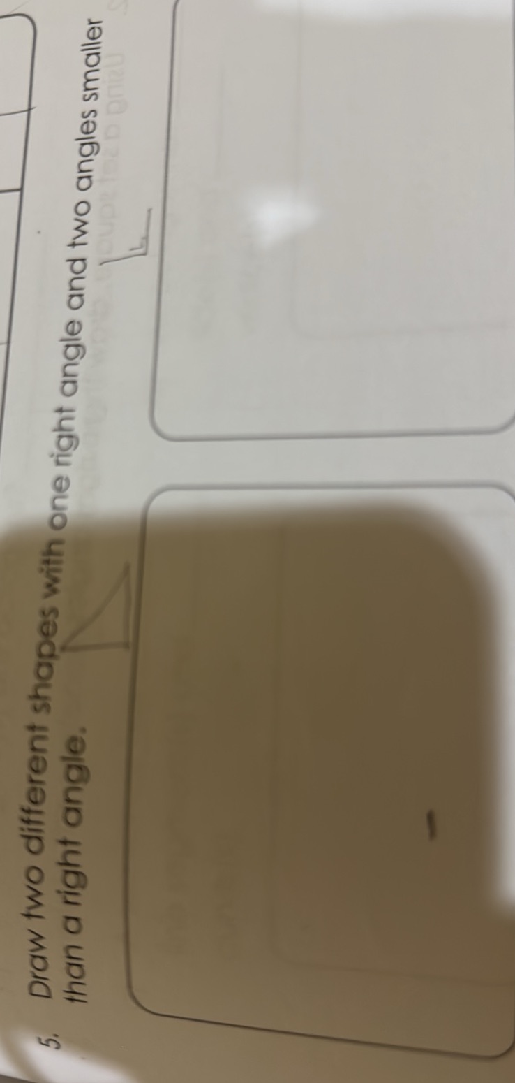 5. Draw two different shapes with one right | StudyX