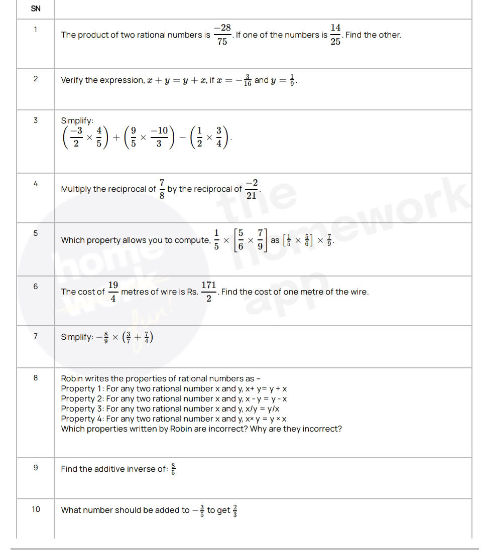 1. The product of two rational numbers is $- | StudyX