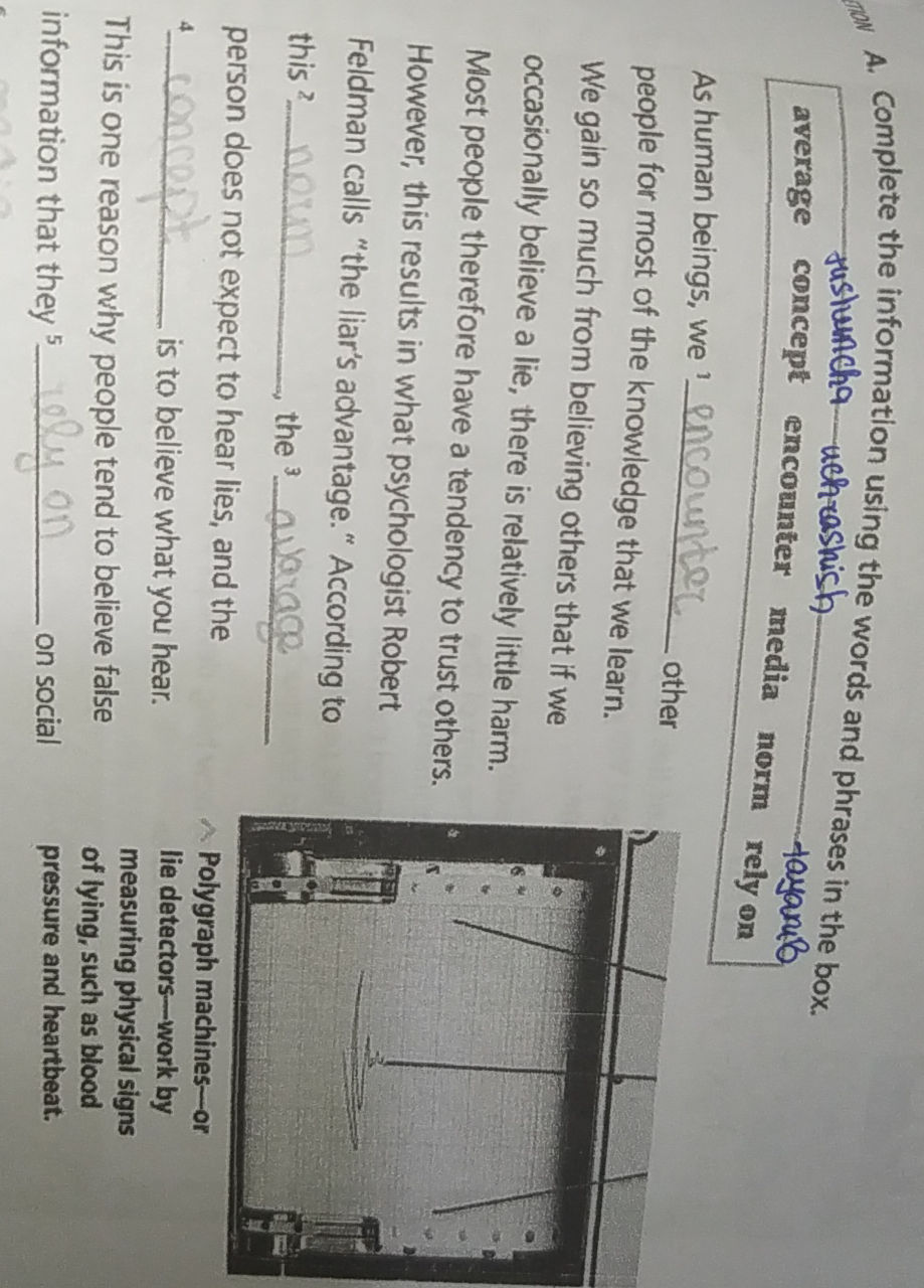 A. Complete the information using the words | StudyX