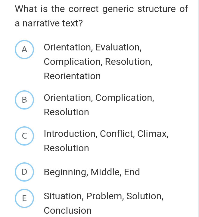 What is the correct generic structure of a | StudyX