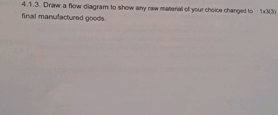 4.1.3. Draw a flow diagram to show any raw | StudyX
