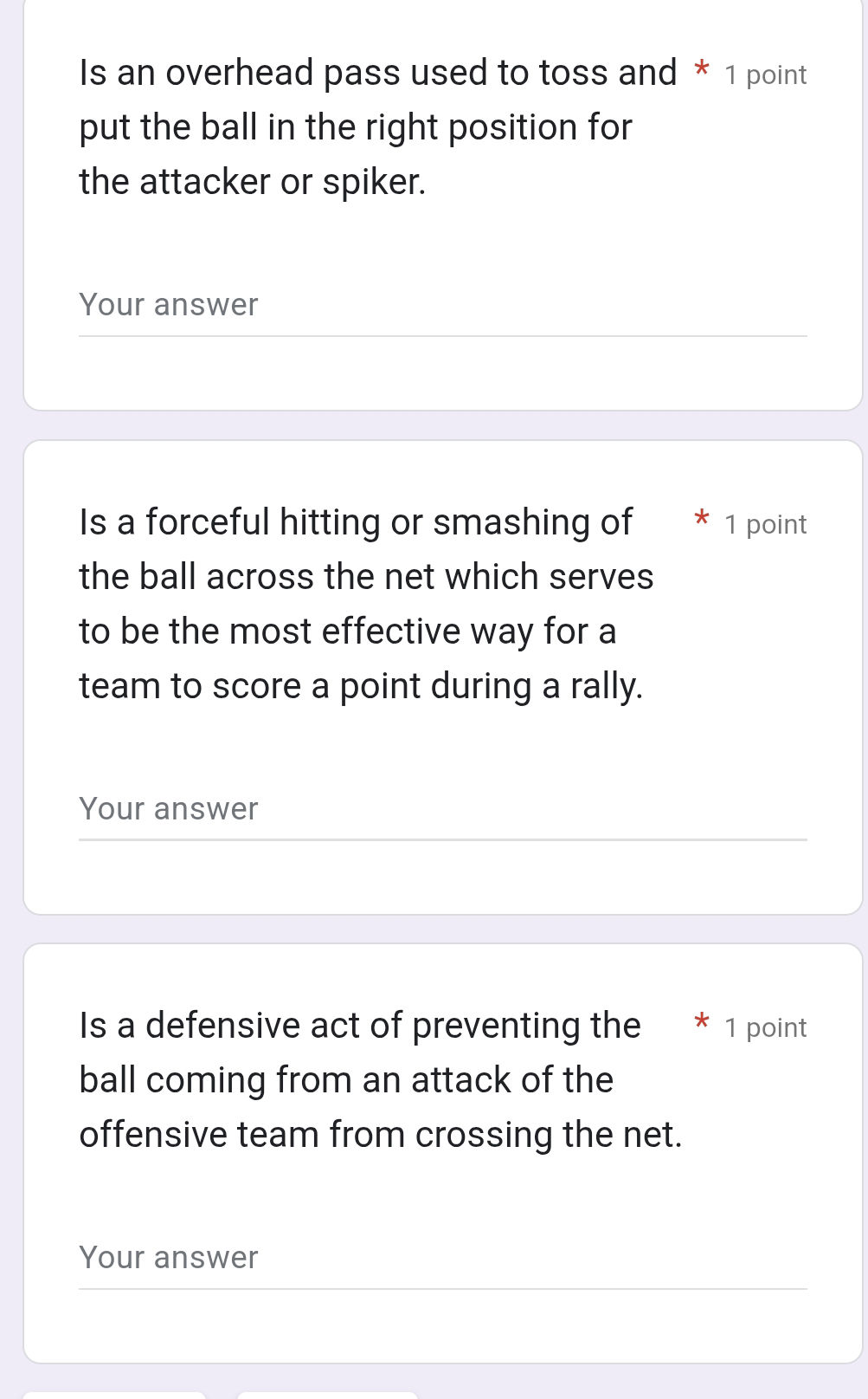 Is an overhead pass used to toss and put the | StudyX