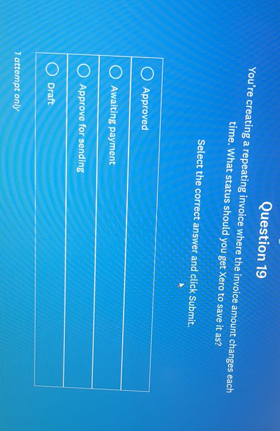 You're creating a repeating invoice where | StudyX
