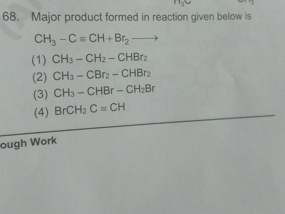 68. Major product formed in reaction given | StudyX