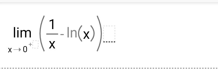 Calculate the limit of (1/x - ln(x)) as x | StudyX