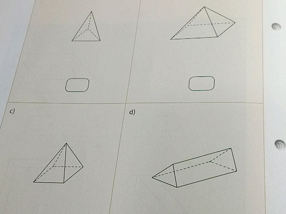 The image shows four 3D shapes. The question | StudyX