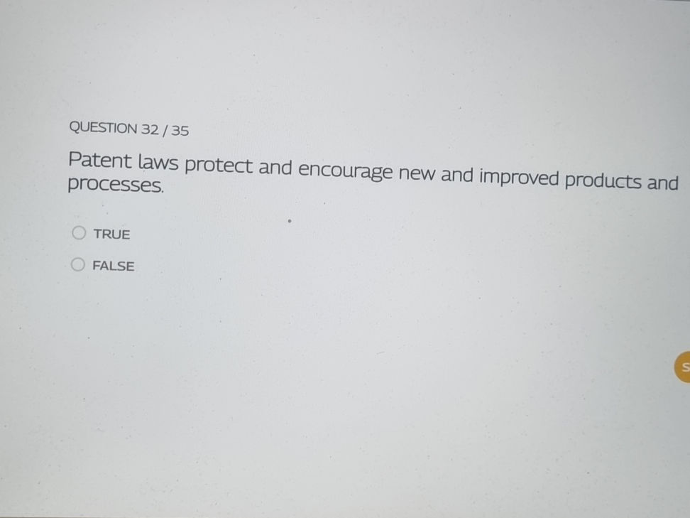 Patent laws protect and encourage new and | StudyX