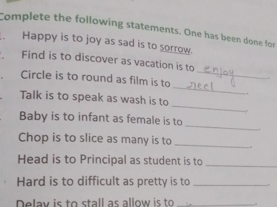Complete the following statements. One has | StudyX