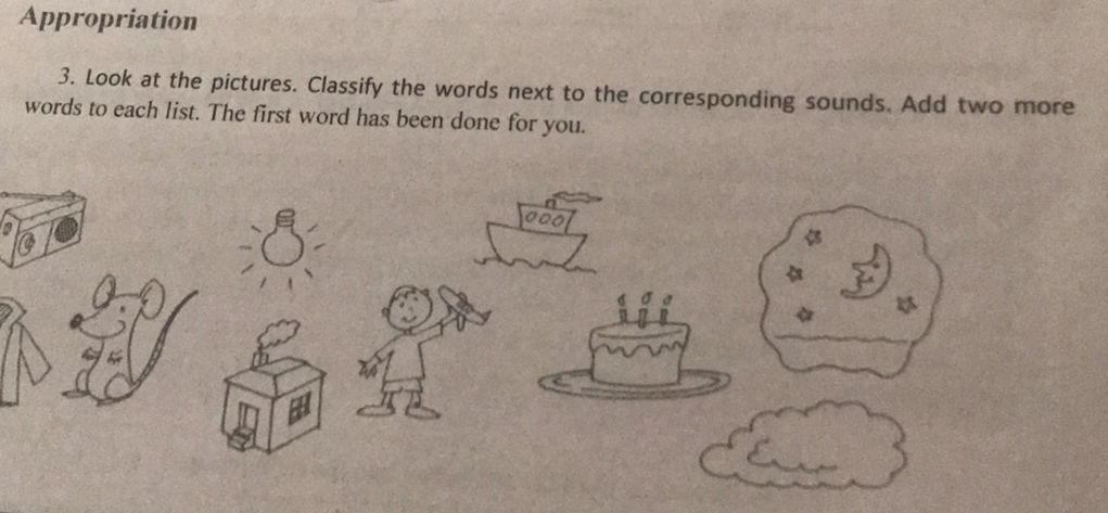 3. Look at the pictures. Classify the words | StudyX