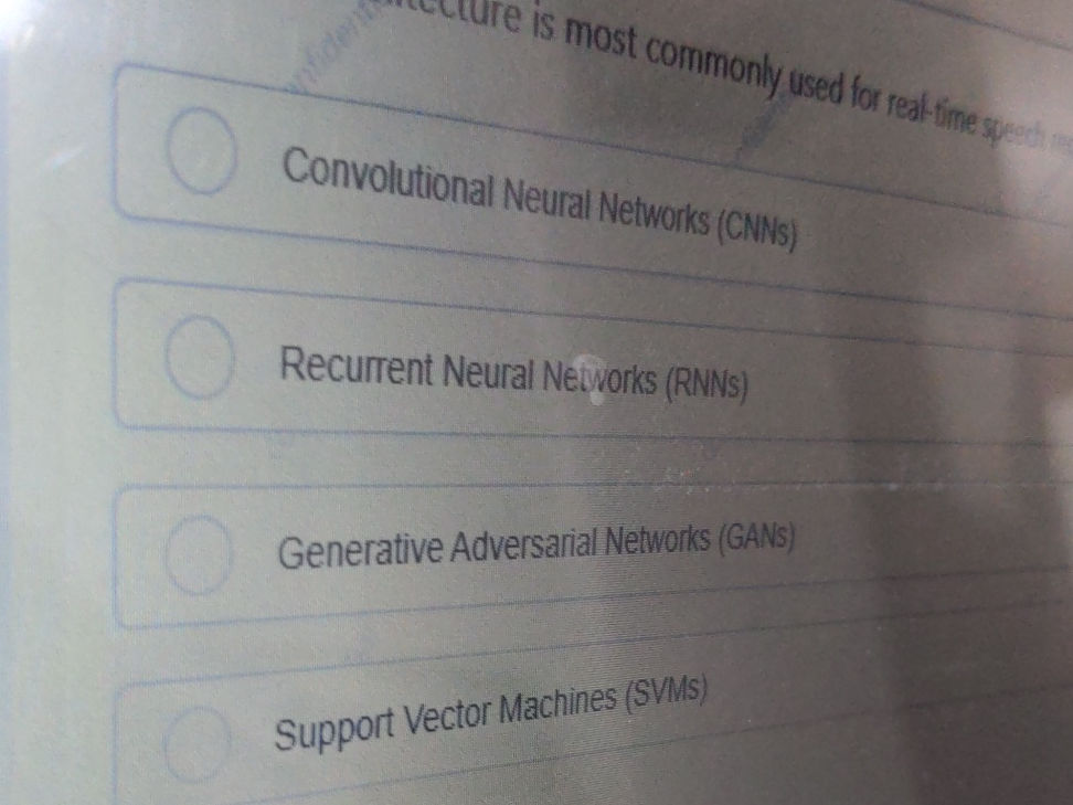 are is most commonly used for real-time | StudyX