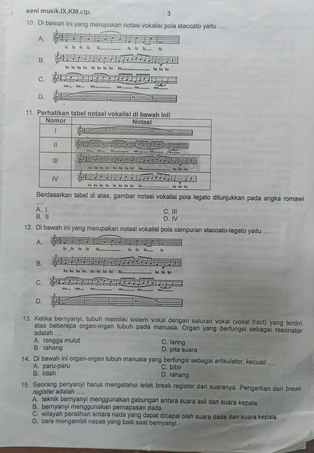 10. Di bawah ini yang merupakan notasi | StudyX