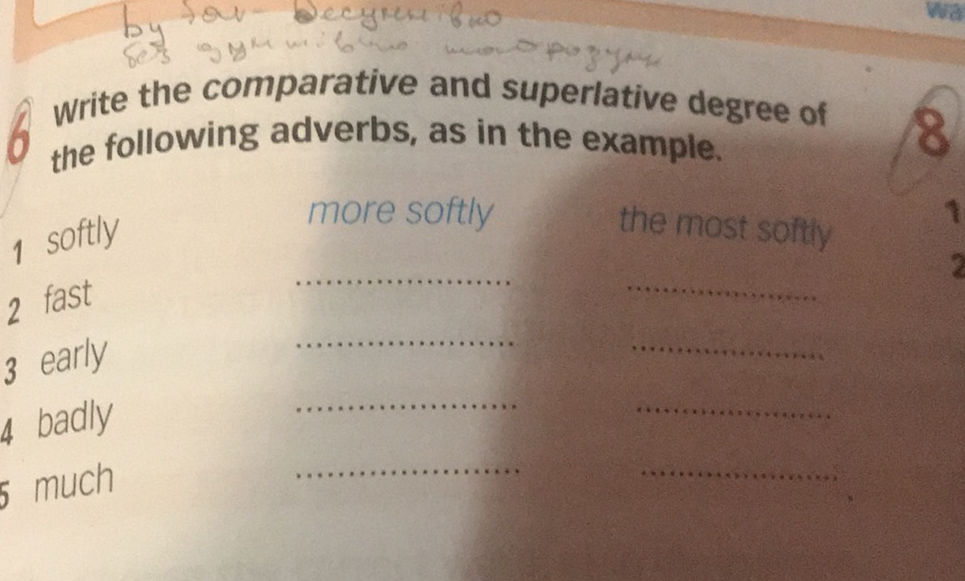 Write the comparative and superlative degree | StudyX