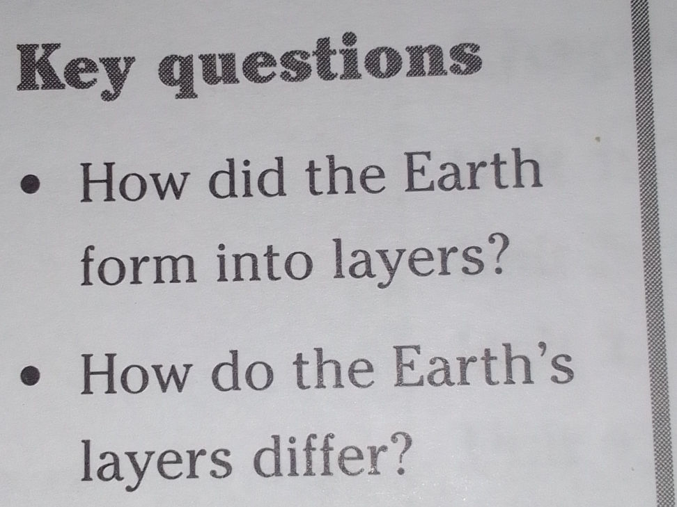 How did the Earth form into layers? How do | StudyX